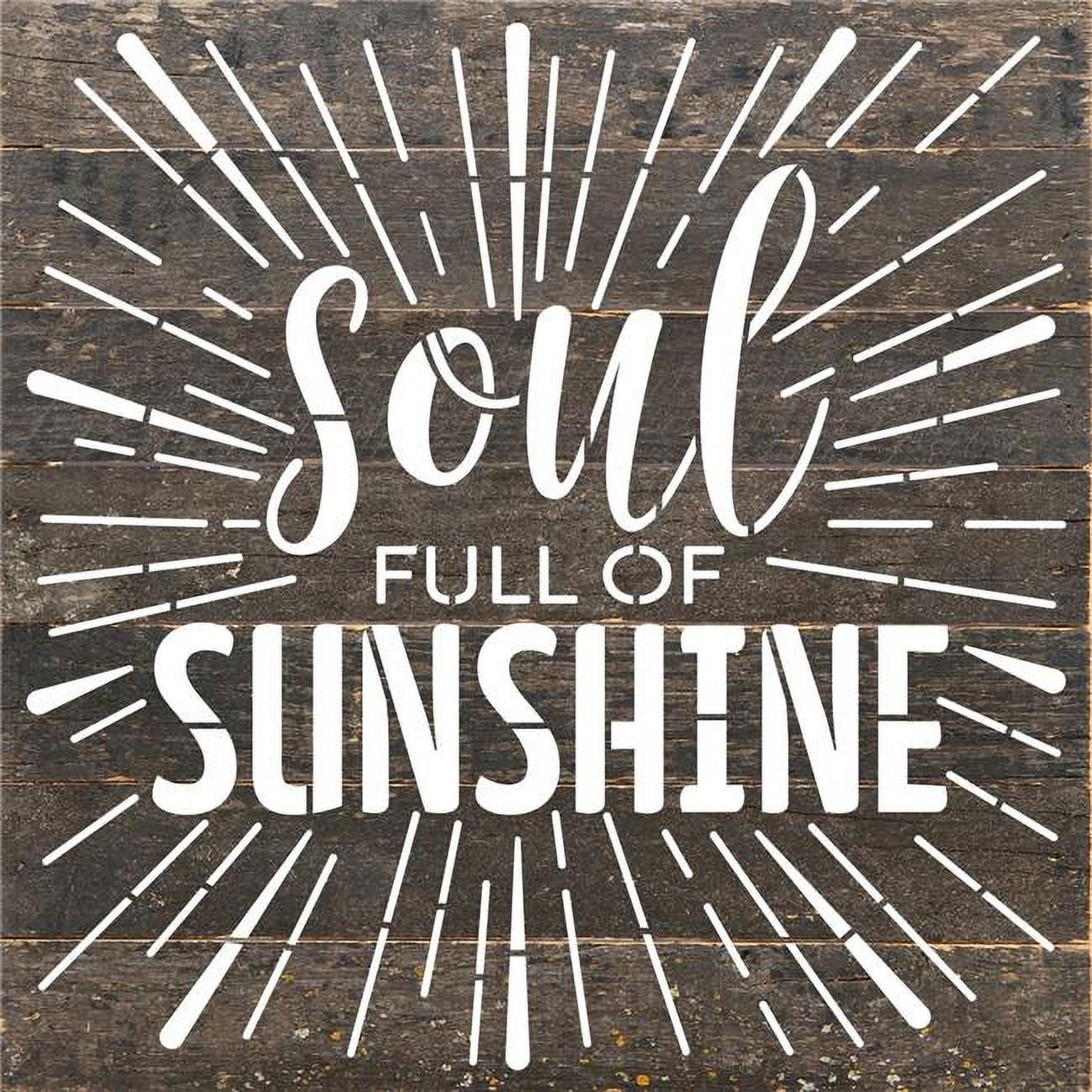 Odash 10SOULSUN-ES 10 x 10 in. Soul Full of Sunshine Reclaimed Wood ...