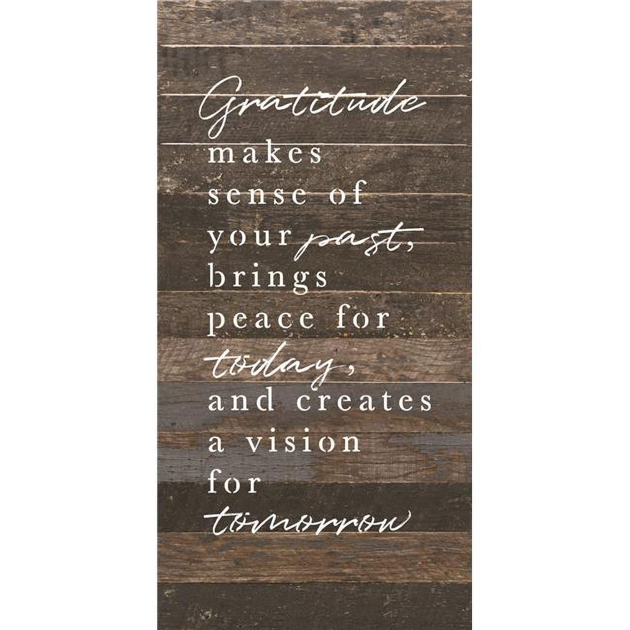 Odash 1224GRAT-ES 12 x 24 in. Gratitude Peace Vision Reclaimed Wood ...