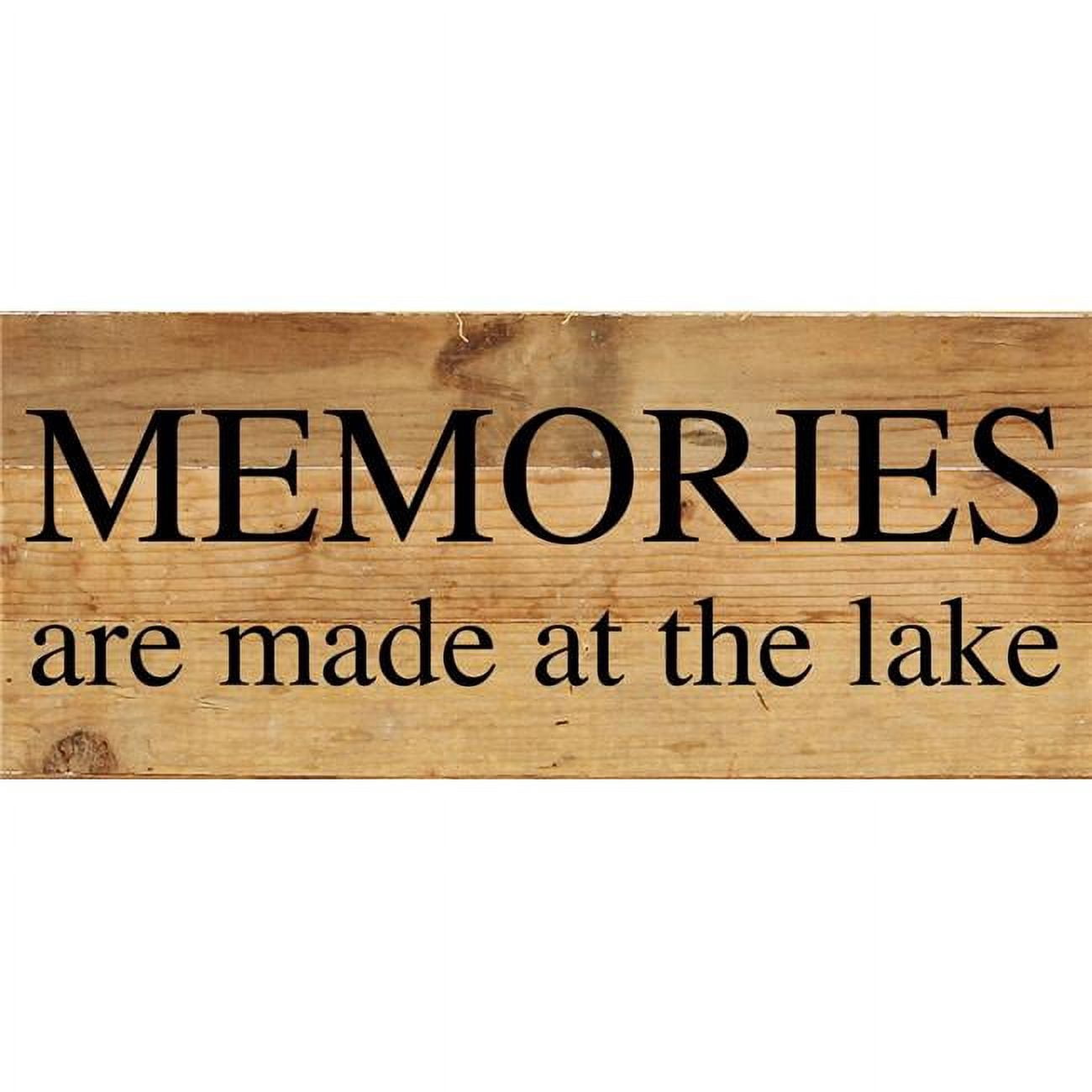 Odash 146MEM-NR 14 x 6 in. Memories are Made at the Lake Reclaimed Wood ...