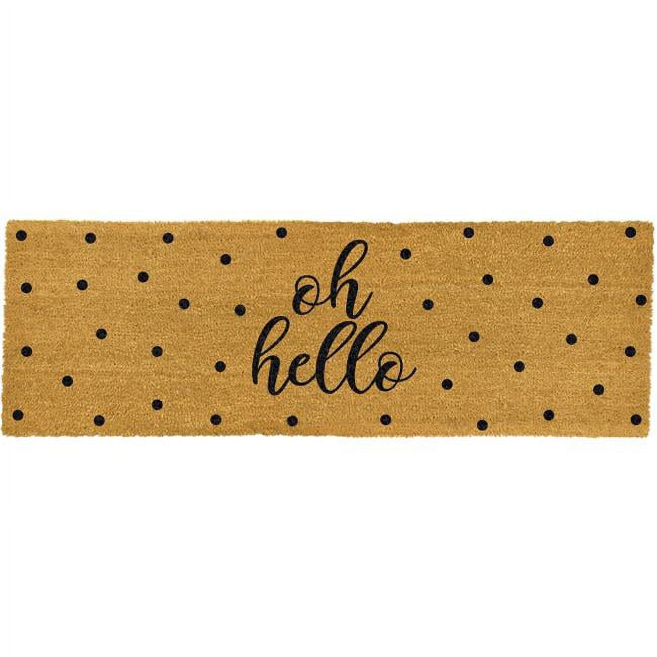 Odash LONG-OHHELLO Oh Hello Spotty Patio Runner Doormat, 48 x 16 in ...