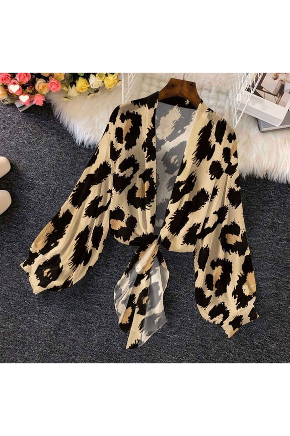 Leopard Print Cardigan