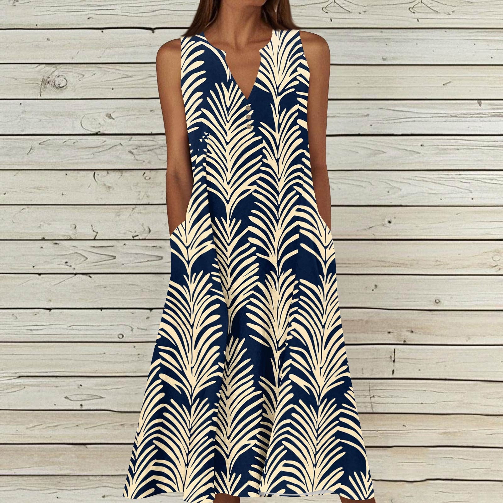 Odbmxy Summer Womens Sun Dresses Beach Tank Womens Midi Dress ...