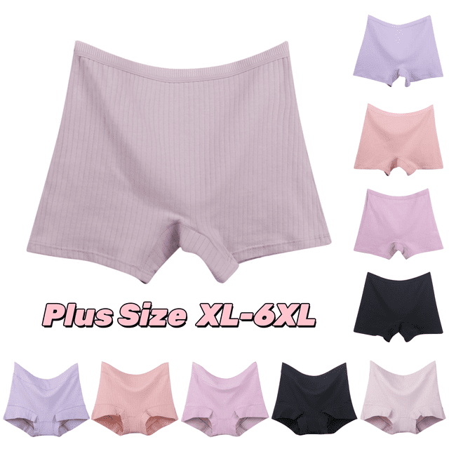 Odbmxy Womens Panties Cotton Boxers Women Plus Size Underwear High ...