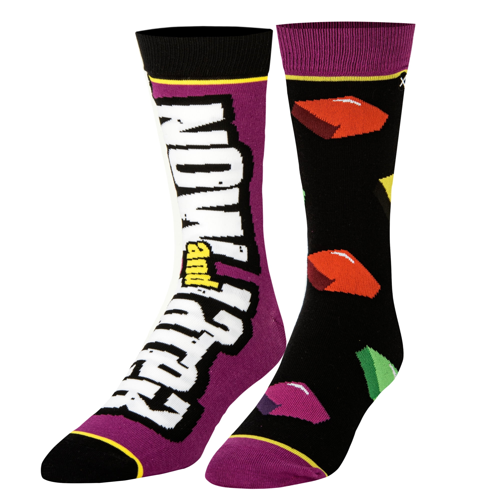 Odd Sox, Candy Themed Socks for Men, Now & Later Funny Novelty Print ...