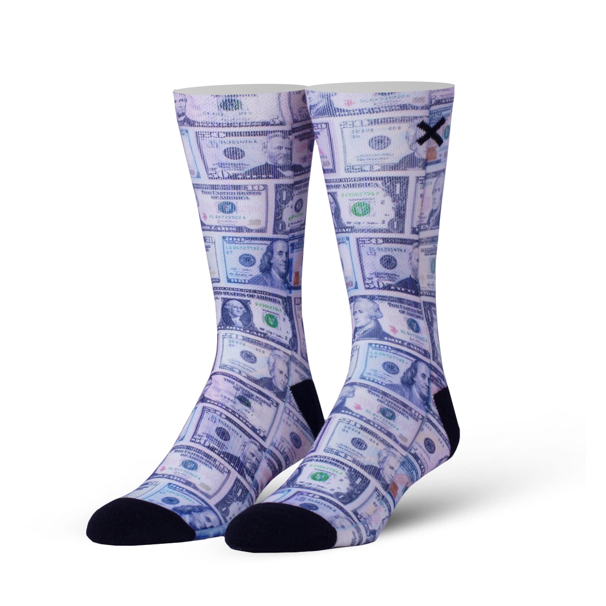ODD SOX – Cash Money – Novelty Crew Socks – Size Large – Men's 8–12 ...