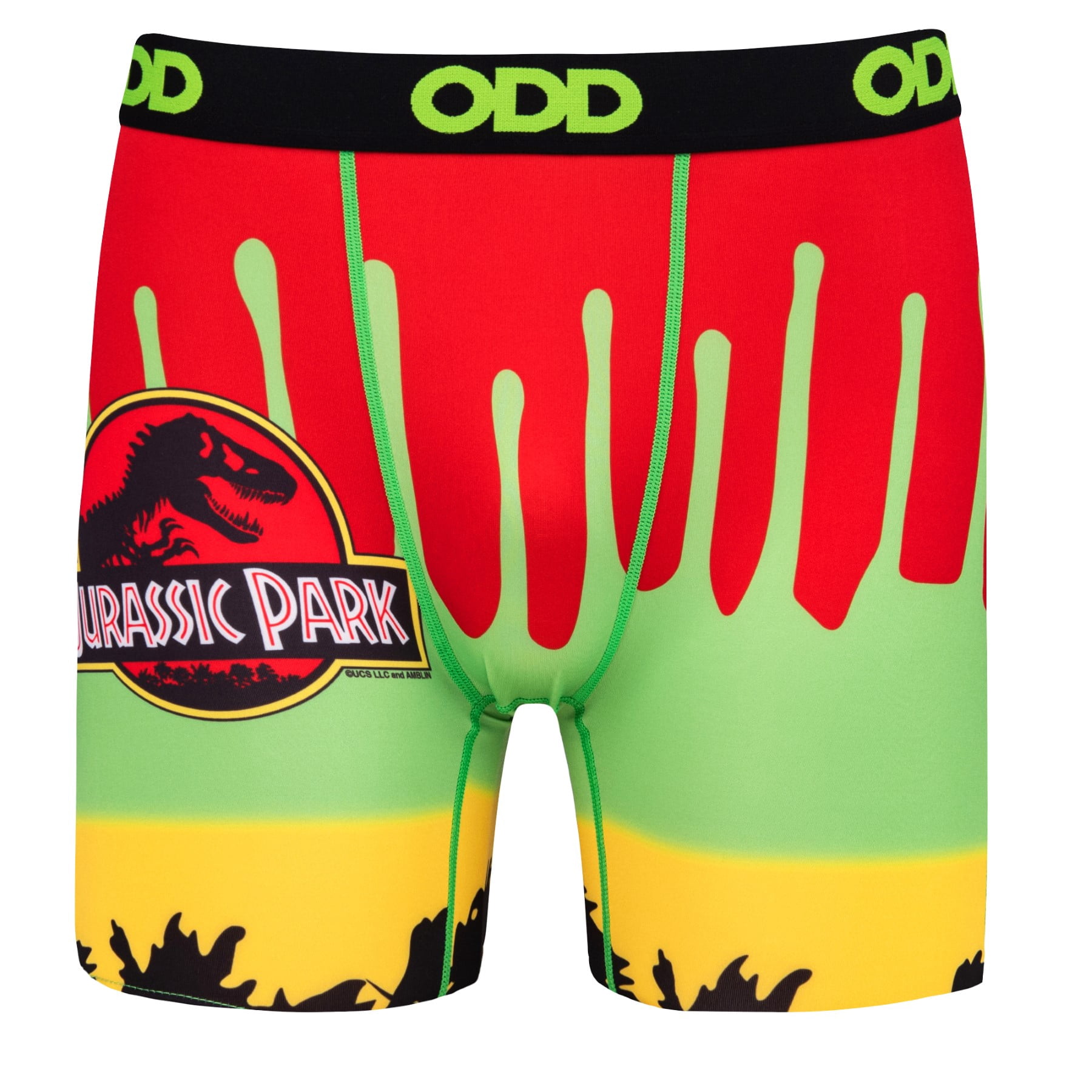 ODD SOX Men's Novelty Underwear Boxer Briefs, Jurassic Jungle Explorer ...