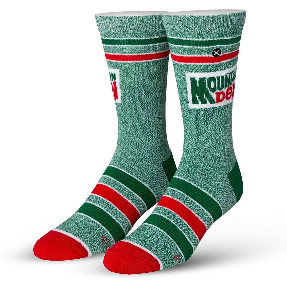 Odd Sox, Mountain Dew Soda, Novelty Crew Socks, Cool Funny Silly ...