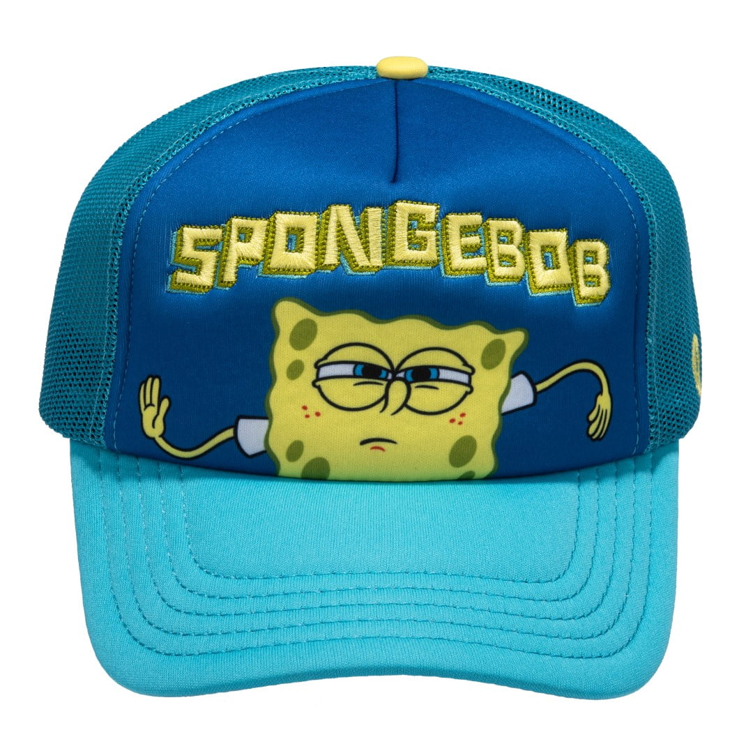 ODD SOX - SpongeBob Trucker Hat – Teal Snapback Cap – Mesh Back – One ...