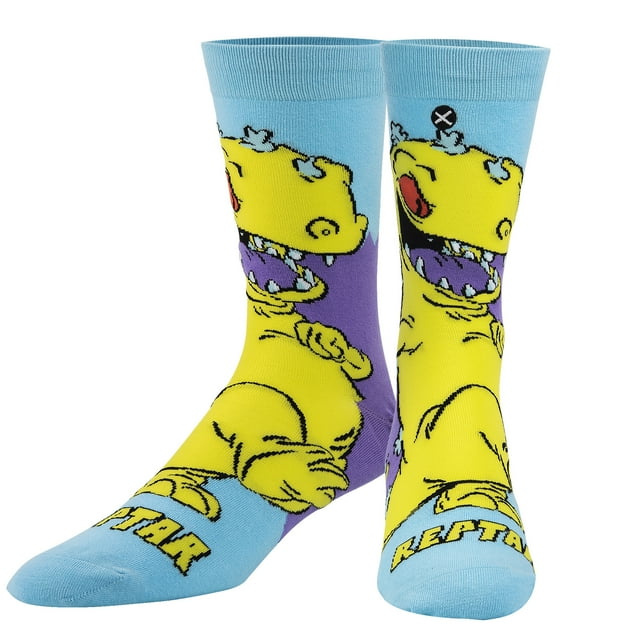ODD SOX, Nickelodeon Rugrats Cartoon Socks, Reptar, Fun Novelty Men's ...
