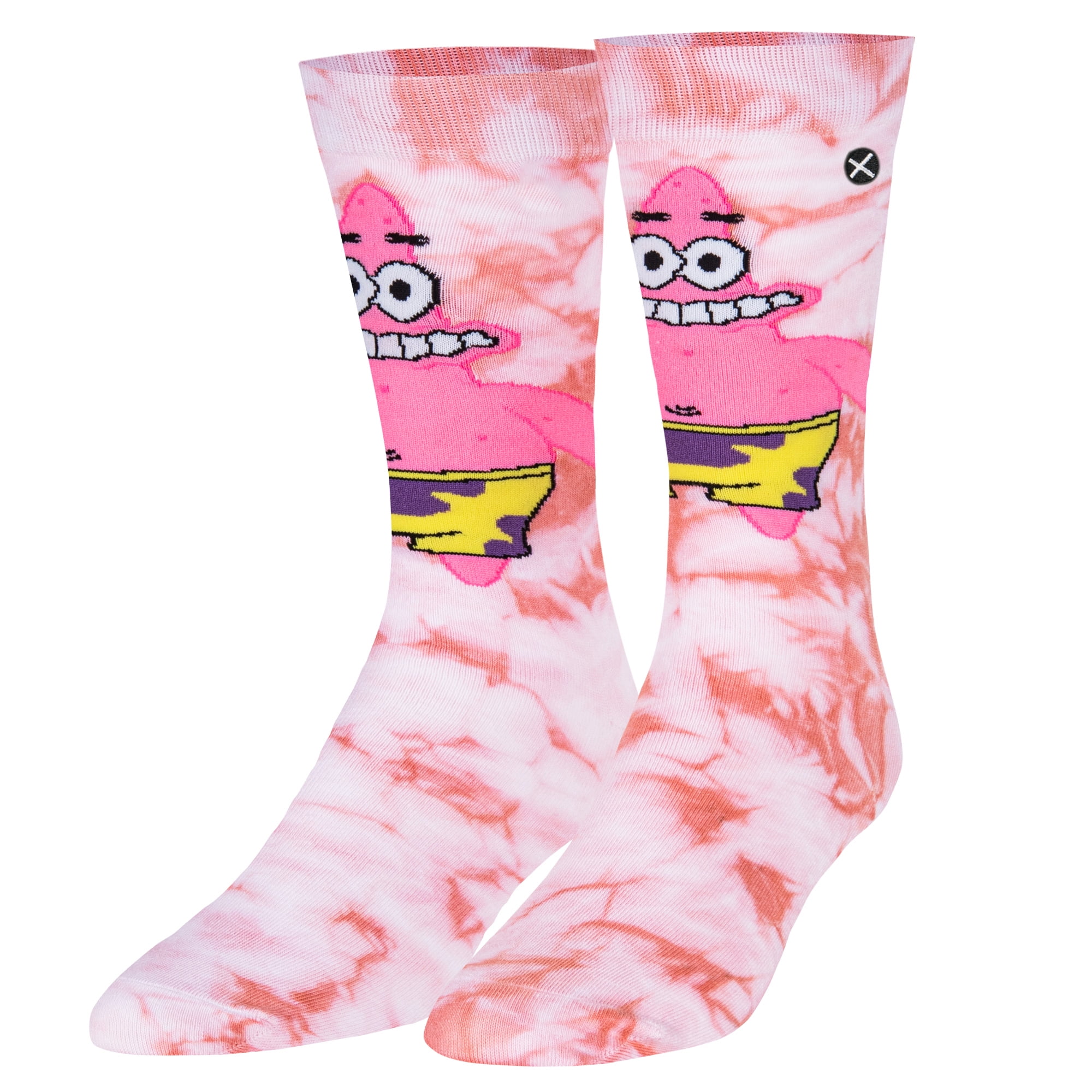 ODD SOX, Nickelodeon SpongeBob Cartoon, Patrick Tie Dyed, Crew Sock ...