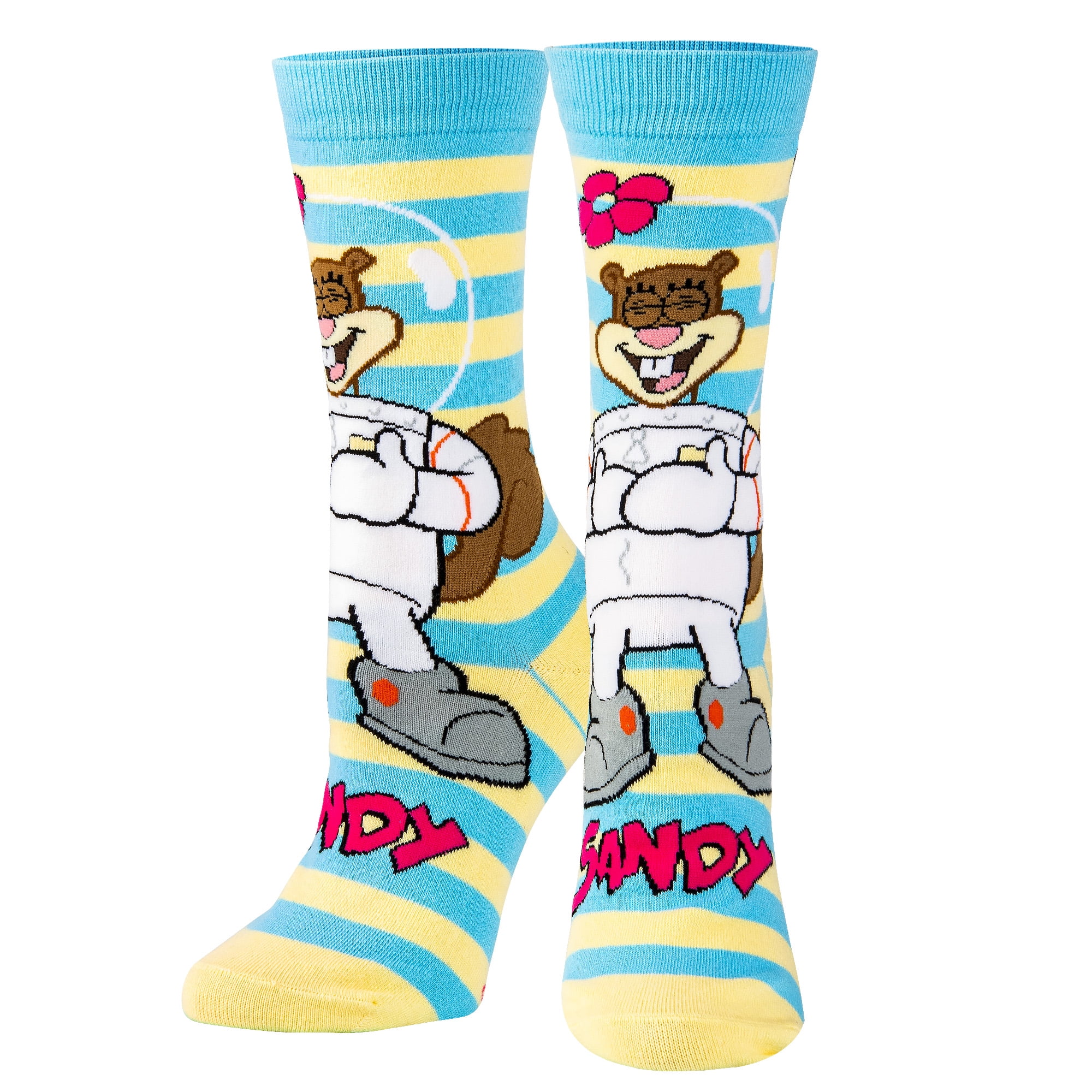 ODD SOX, Nickelodeon SpongeBob Cartoon Socks, Sandy Cheeks, Fun Novelty ...