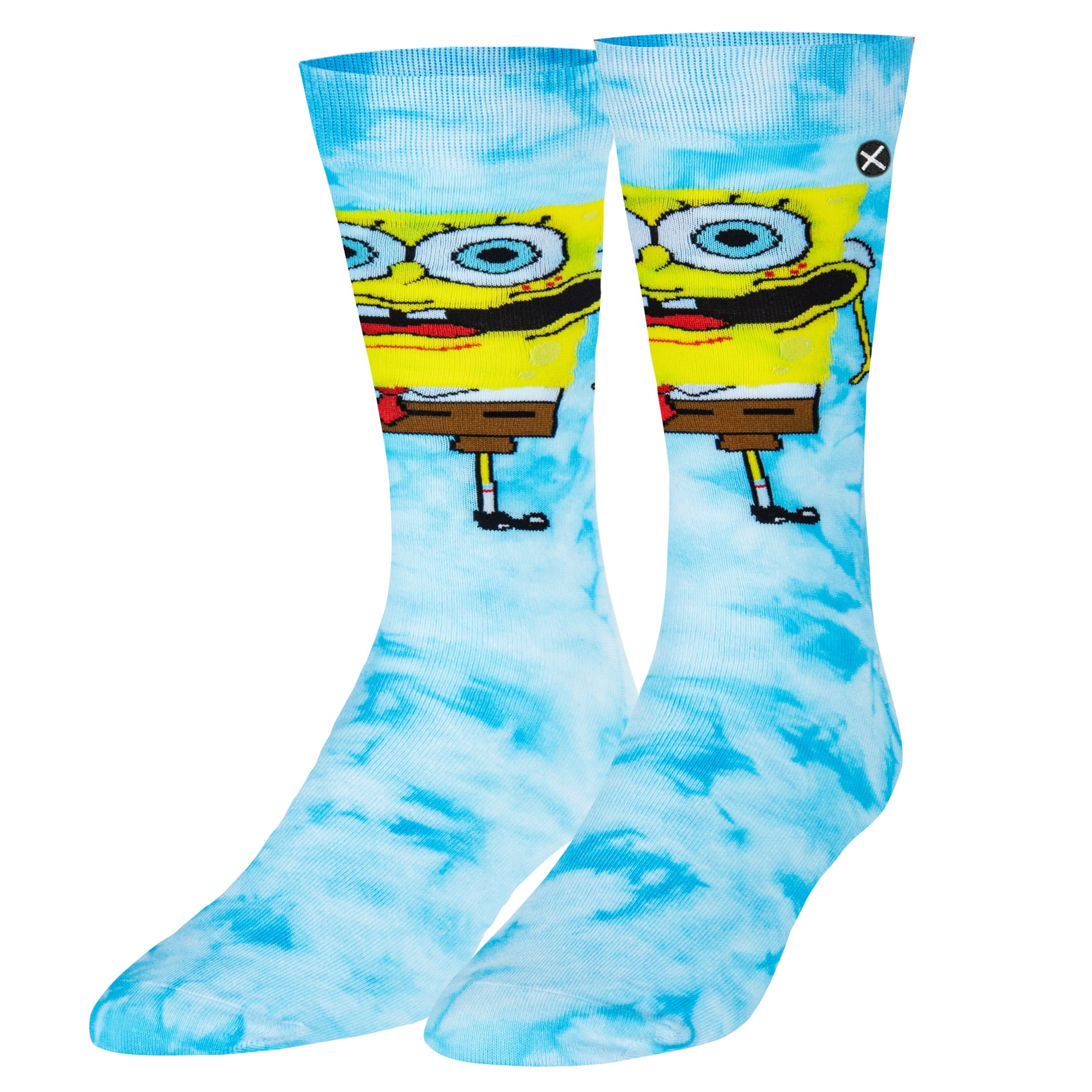 ODD SOX, Nickelodeon SpongeBob Cartoon Tie Dyed, Crew Socks for Men ...