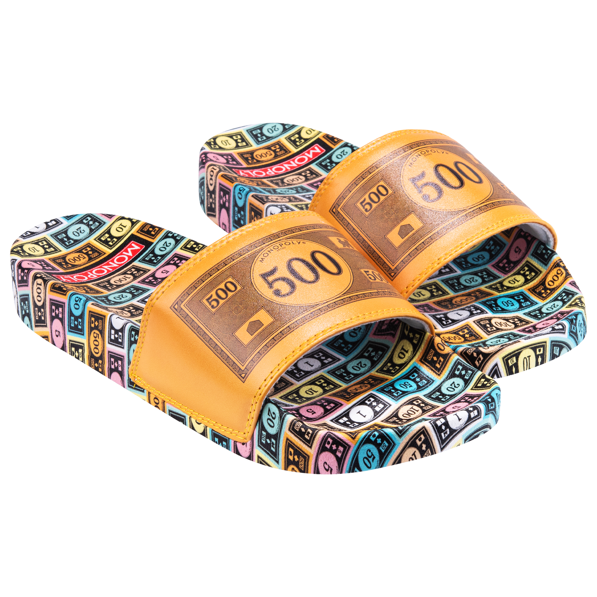 ODD SOX Monopoly Money Slides -Soft Slip-On Sandals- X-Large Size for ...