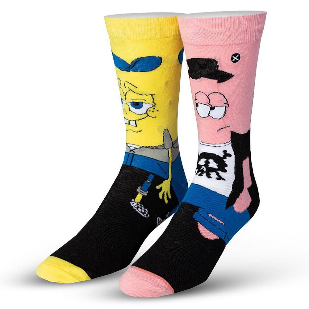 Odd Sox, Nickelodeon, SpongeBob SquarePants, Novelty Crew Socks, Fun 90 ...