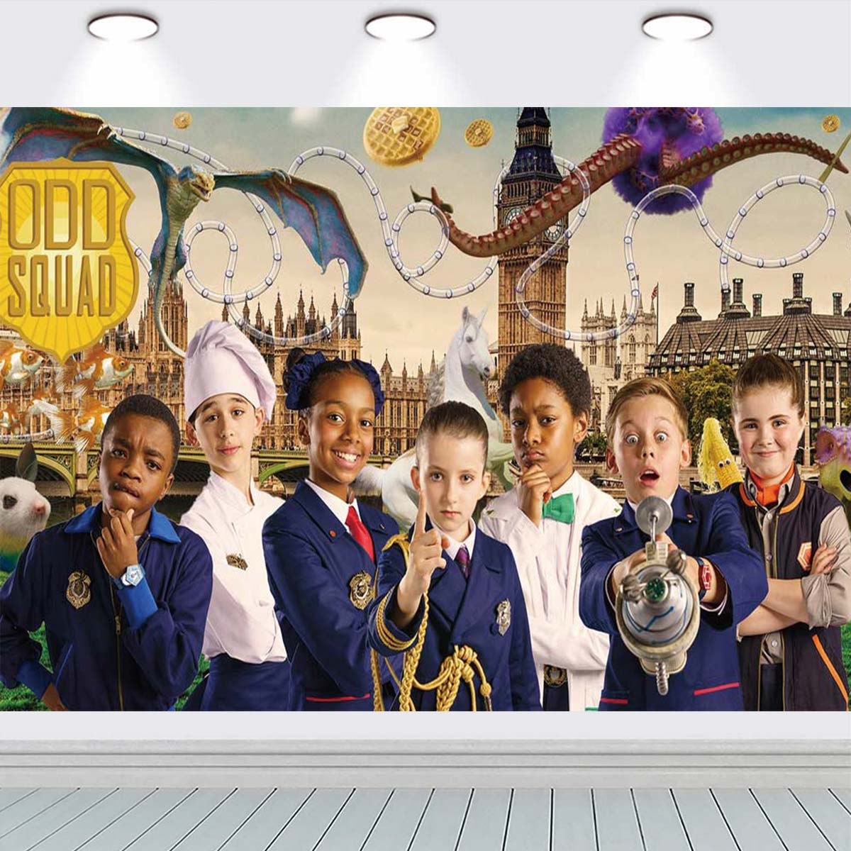 Odd Squad school Backdrop Background Banner Birthday Party Supplies ...