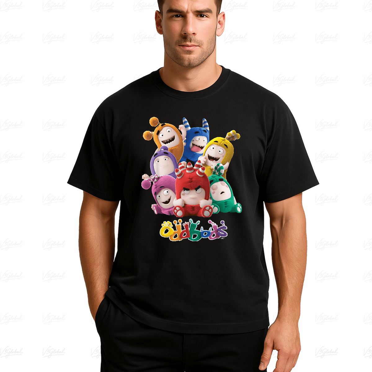 Oddbods Funny Poses Cute Cartoon Kids Show Fan Gift Art Unisex T-Shirt ...