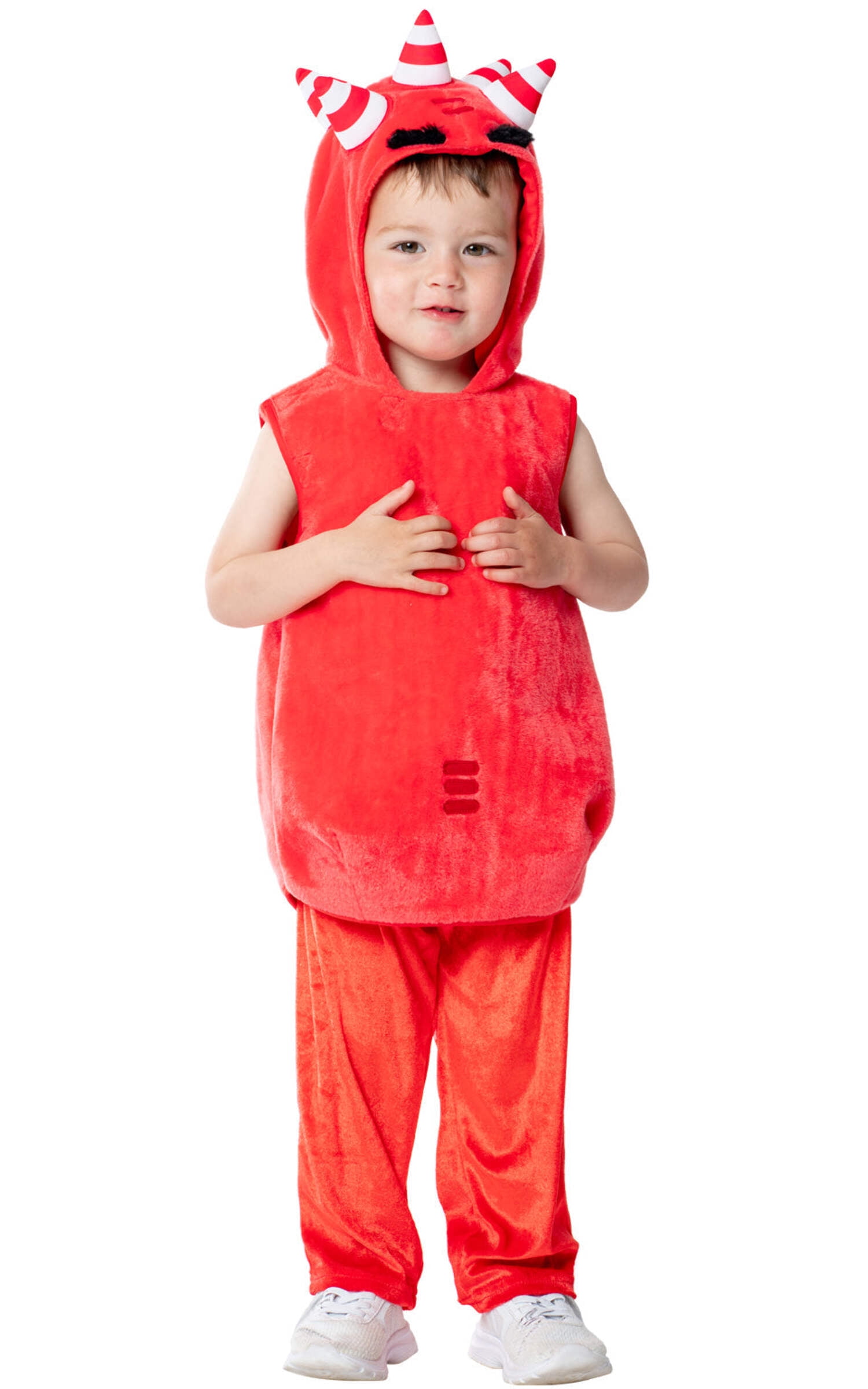 Oddbods Fuse Fancy-Dress Costume with Hooded Faux Fur Top, Red for ...