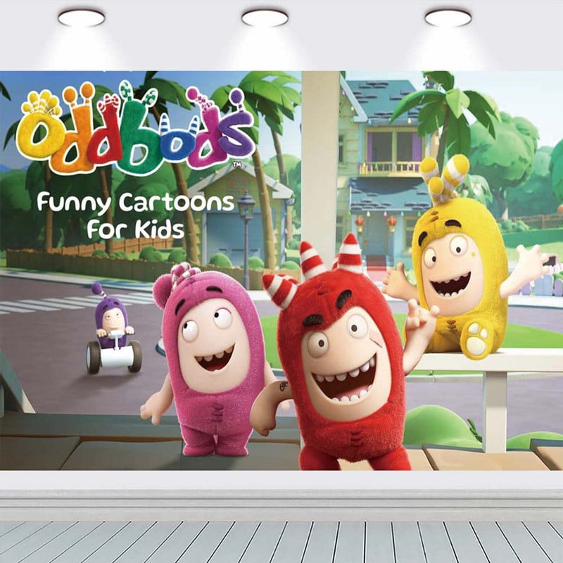 Oddbods Party Supplies Backdrop Banner Poster Birthday Decorations ...