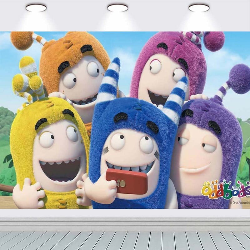 Oddbods Poster Backdrop Banner Party Supplies Birthday Decorations ...