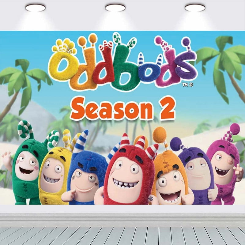 Oddbods Taspestry Wall Decor Birthday Banner Backdrop Background Party ...