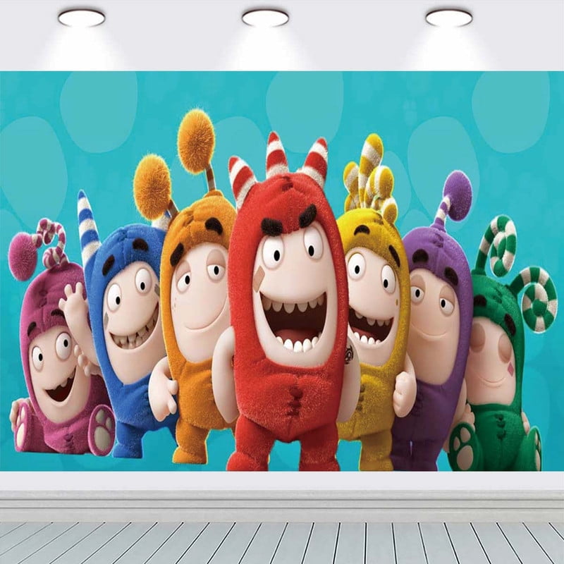 Oddbods Taspestry Wall Decor Party Supplies Background BackdropBanner ...