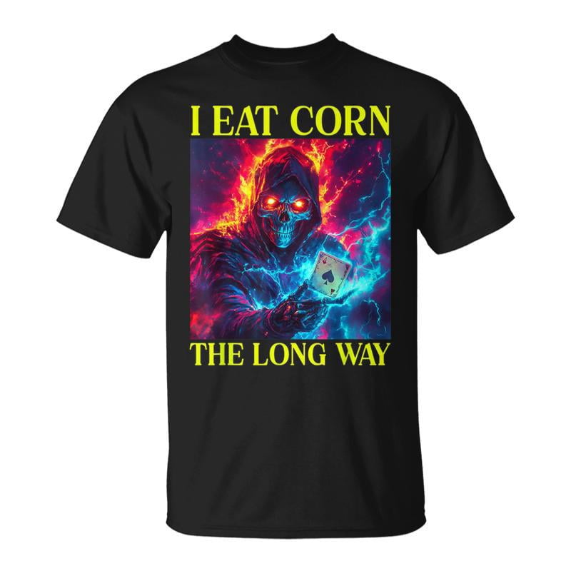 Oddly Specific Dank Meme Flaming Skeleton TShirt - Walmart.com