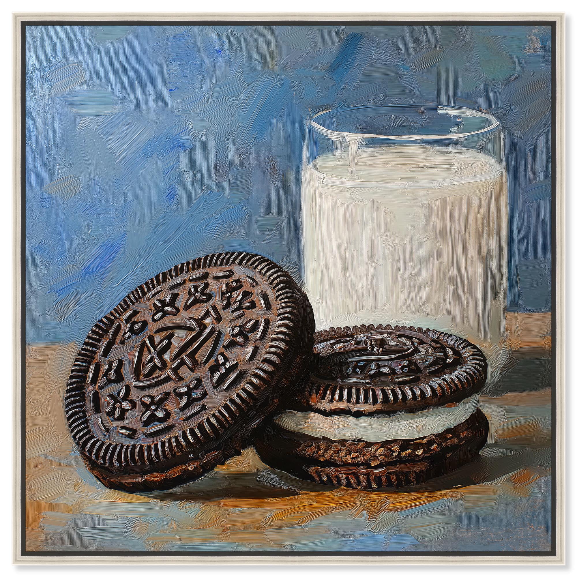 Ode to the Oreo Canvas Kitchen Art Print by Art Remedy, Silver Frame ...