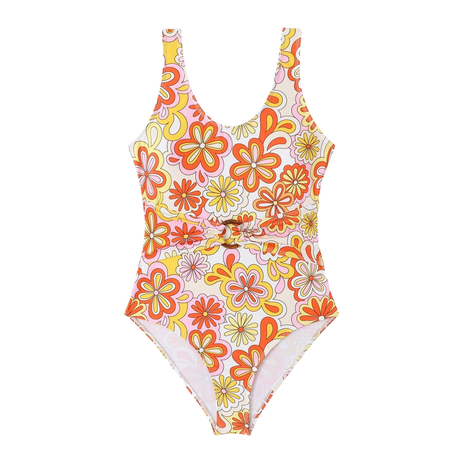 Odeerbi 13-16 Years Teen Girls One Piece Swimsuit Summer Beach Hawaiian ...