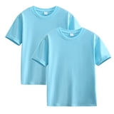 Odeerbi 2-12Y 2PCS Kids Boys Girls Cotton T-Shirt Summer Short Sleeve ...