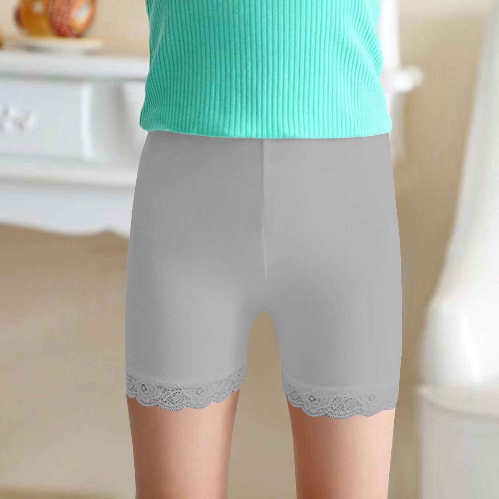 Odeerbi 2-15 Years Teen Girls Cotton Bike Shorts Lace Safety Under ...
