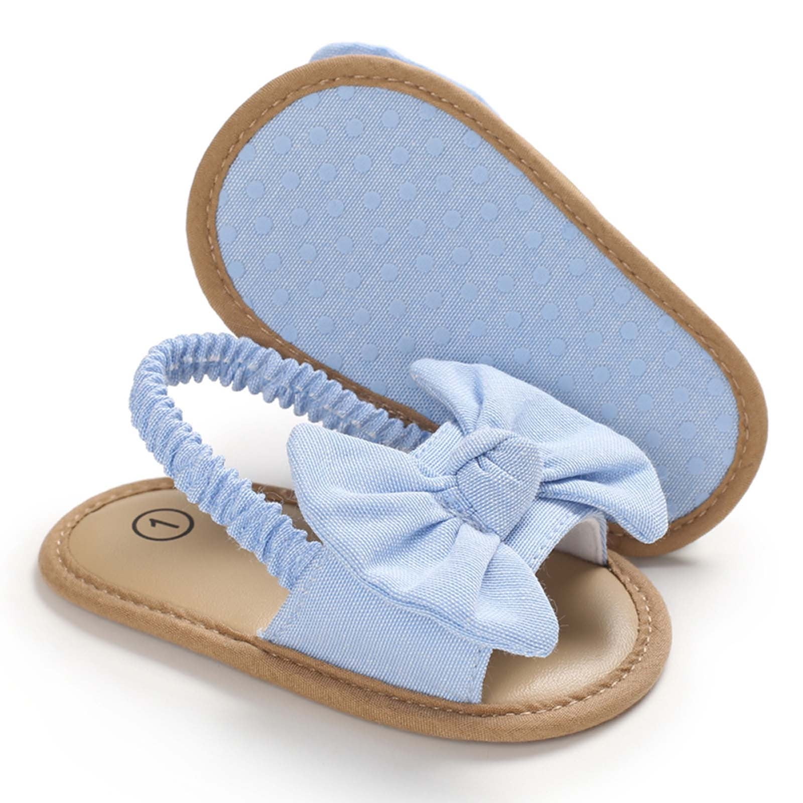 Odeerbi Babies First Walkers Baby Girls Bow Knot Sandals Cute Summer ...