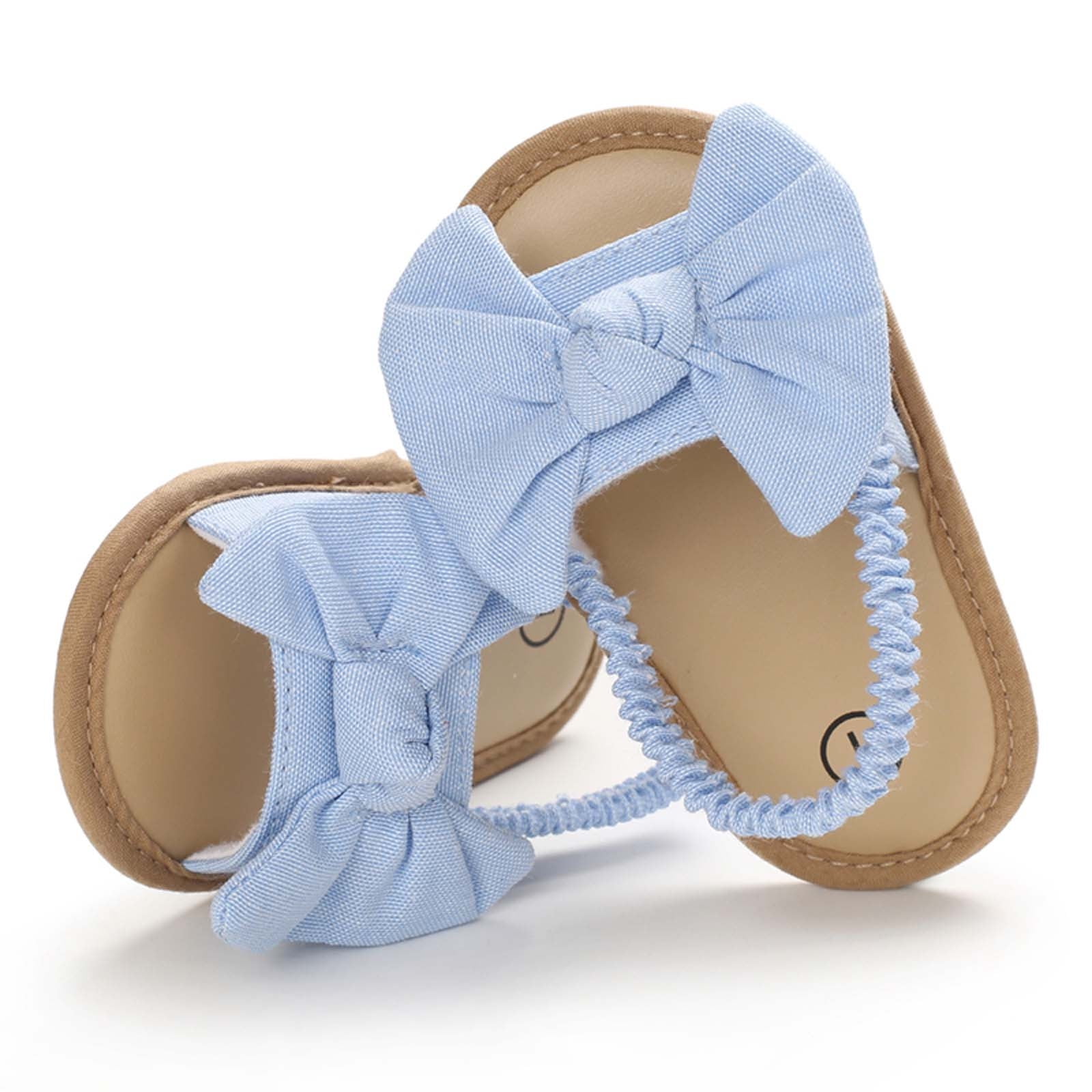 Odeerbi Babies First Walkers Baby Girls Bow Knot Sandals Cute Summer ...