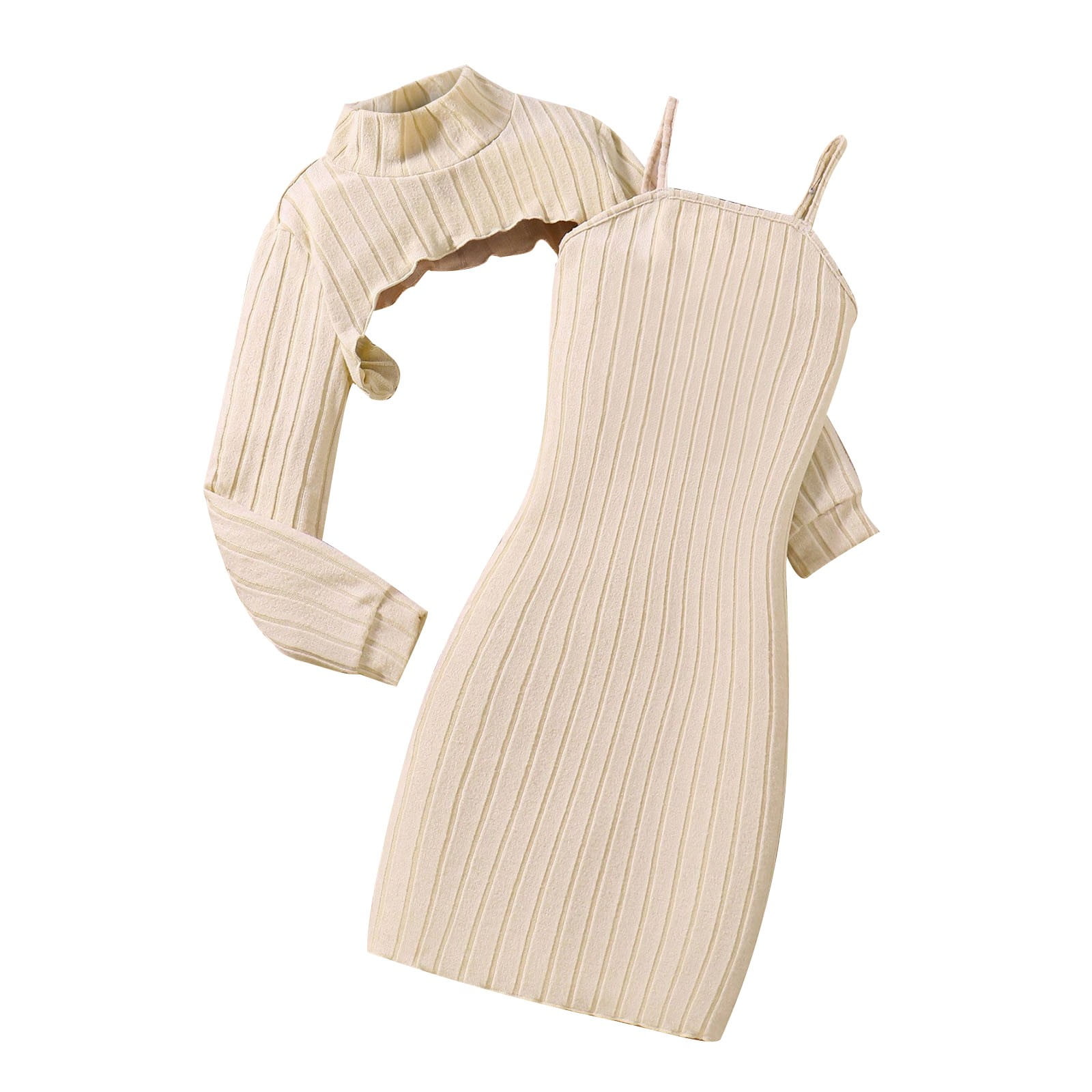 Odeerbi 6-13 Years Teen Girls Summer Outfits Cotton Slip Bodycon Dress ...