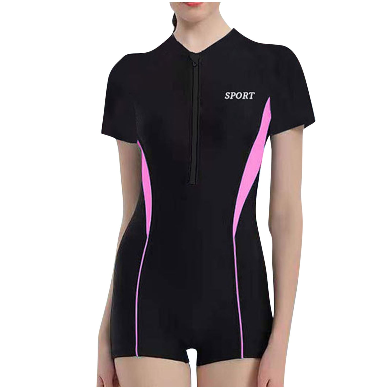 Odeerbi 7-15 Years Teen Girls One Piece Athletic Training Swimsuit ...