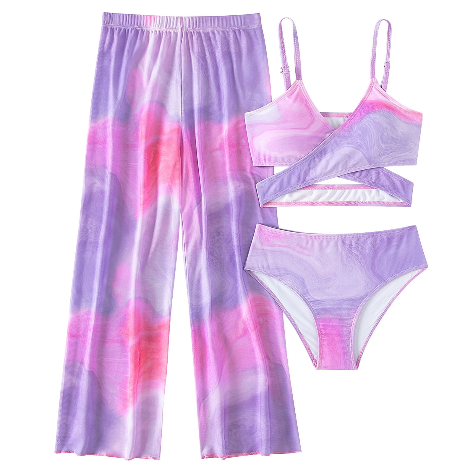 Odeerbi 8-11 Years Kids Girls Summer Beach String Bikini with Swimming ...