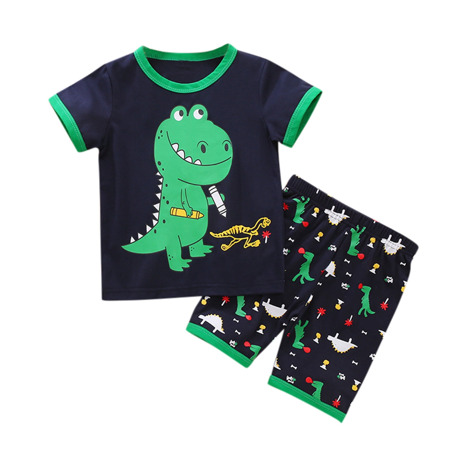 Odeerbi Dino Infant Kids Baby Boys Cartoon Dinosaur Printed Tops and ...
