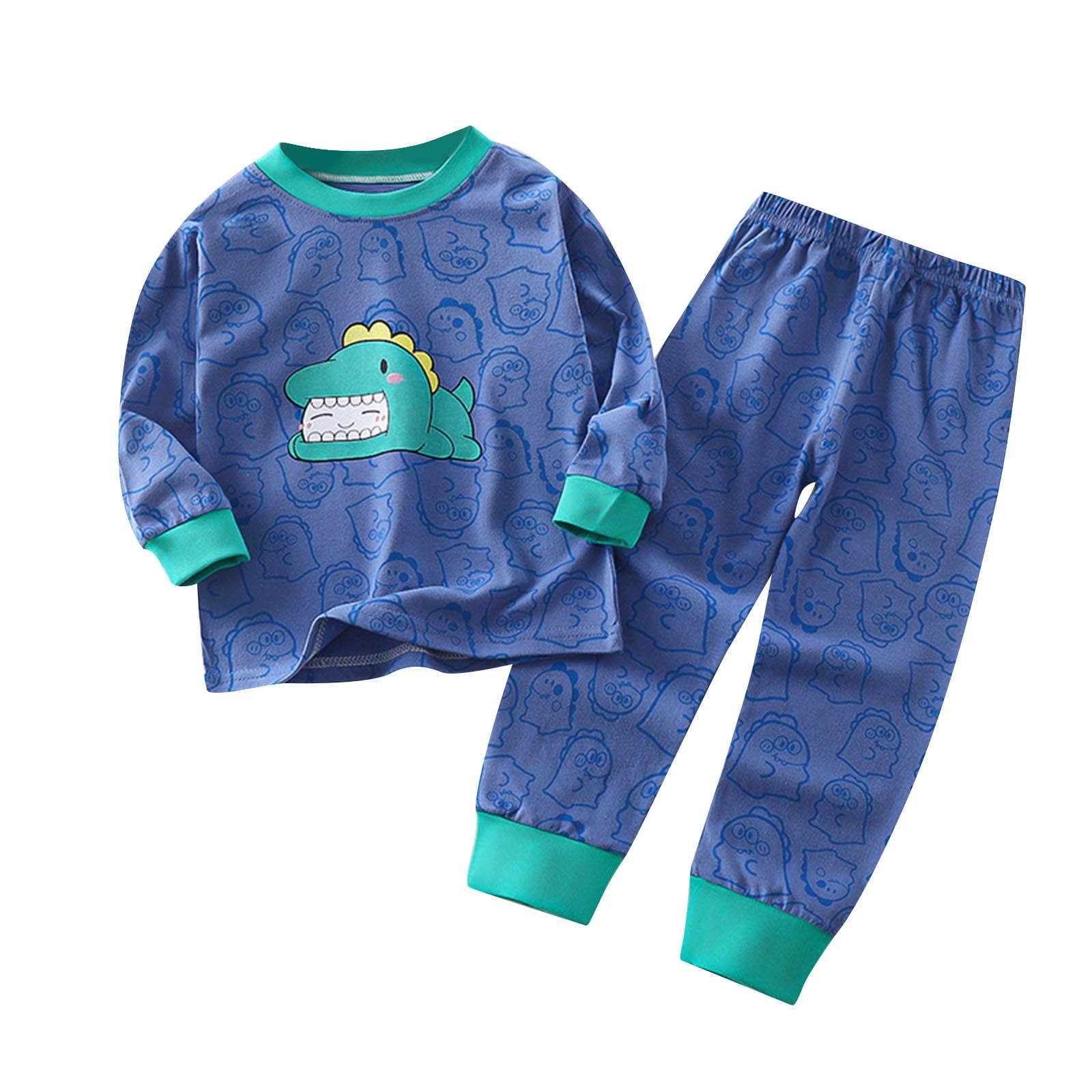 Odeerbi Baby Boys Girls Long Johns Dinosaur Thermal Underwear Set ...