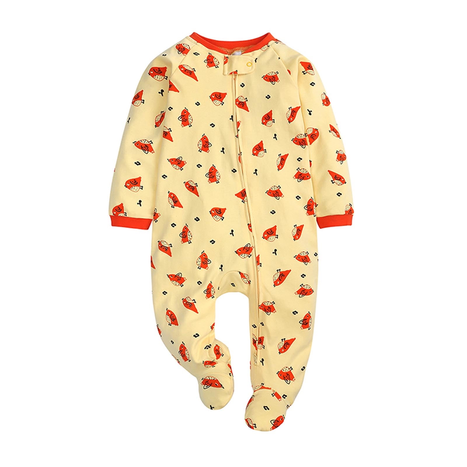 Odeerbi Baby Girls Boys Clothes Baby Rompers Autumn Kids Double Zipper ...
