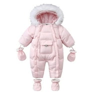 Youmylove Outerwear Romper Coat Warm Baby Jacket Snowsuit Girls Hooded Jumpsuit Girls Coat ...