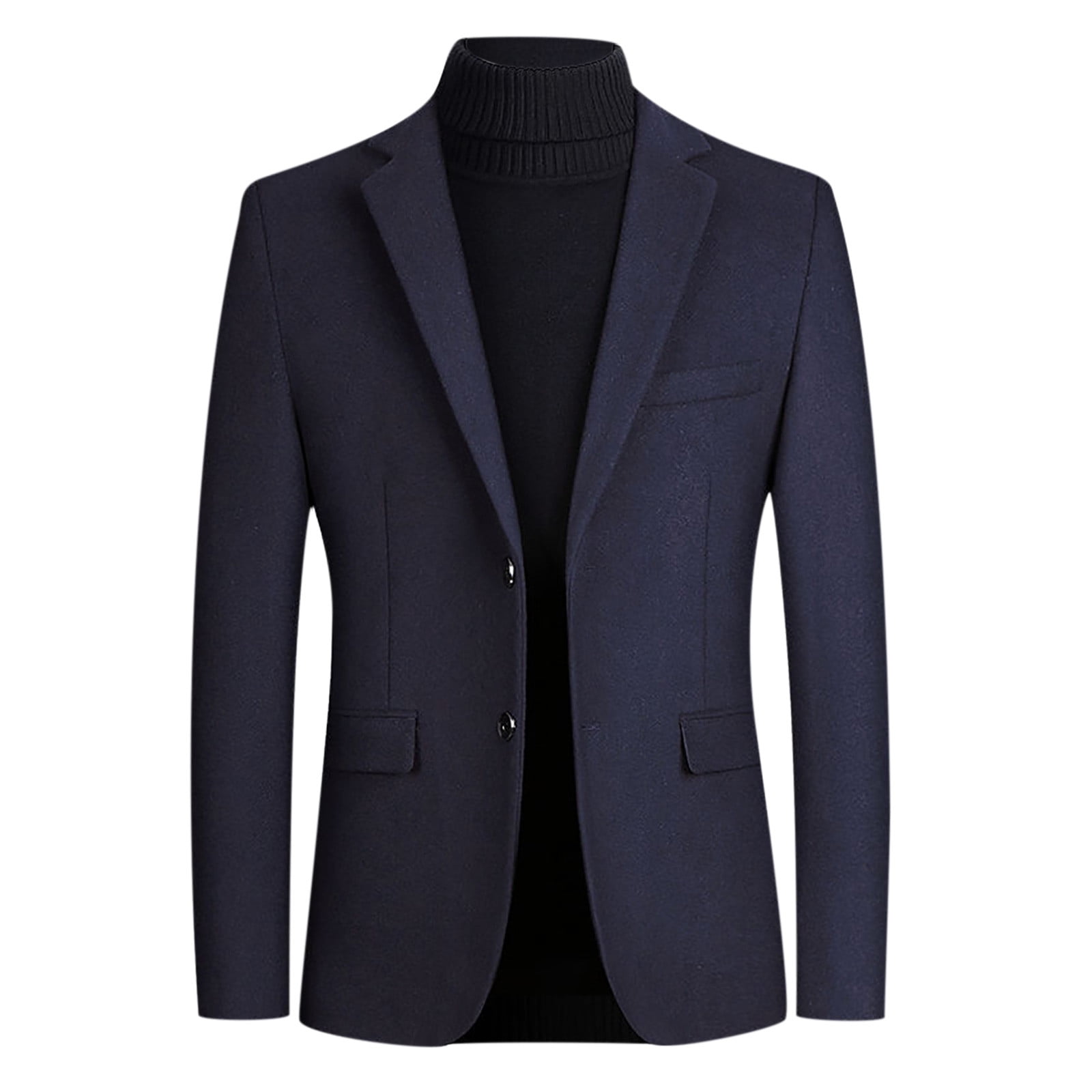 Odeerbi Blazer for Men Casual Single-breasted Trendy Suit Business ...