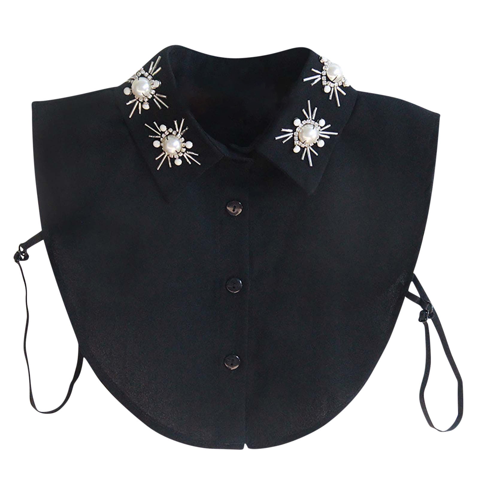Odeerbi Chiffon Fake Collar for Women False Collar Solid Color ...