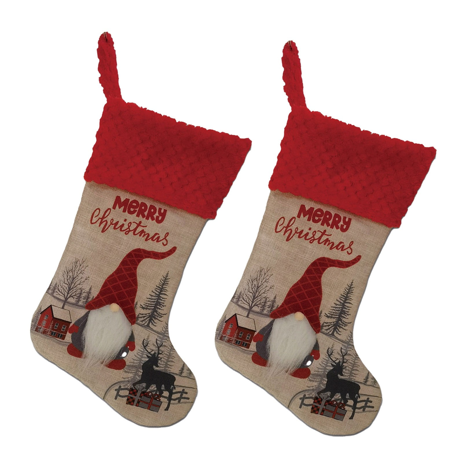 Odeerbi Christmas Stocking 2 Pcs Christmas Stockings 2025 New Set ...