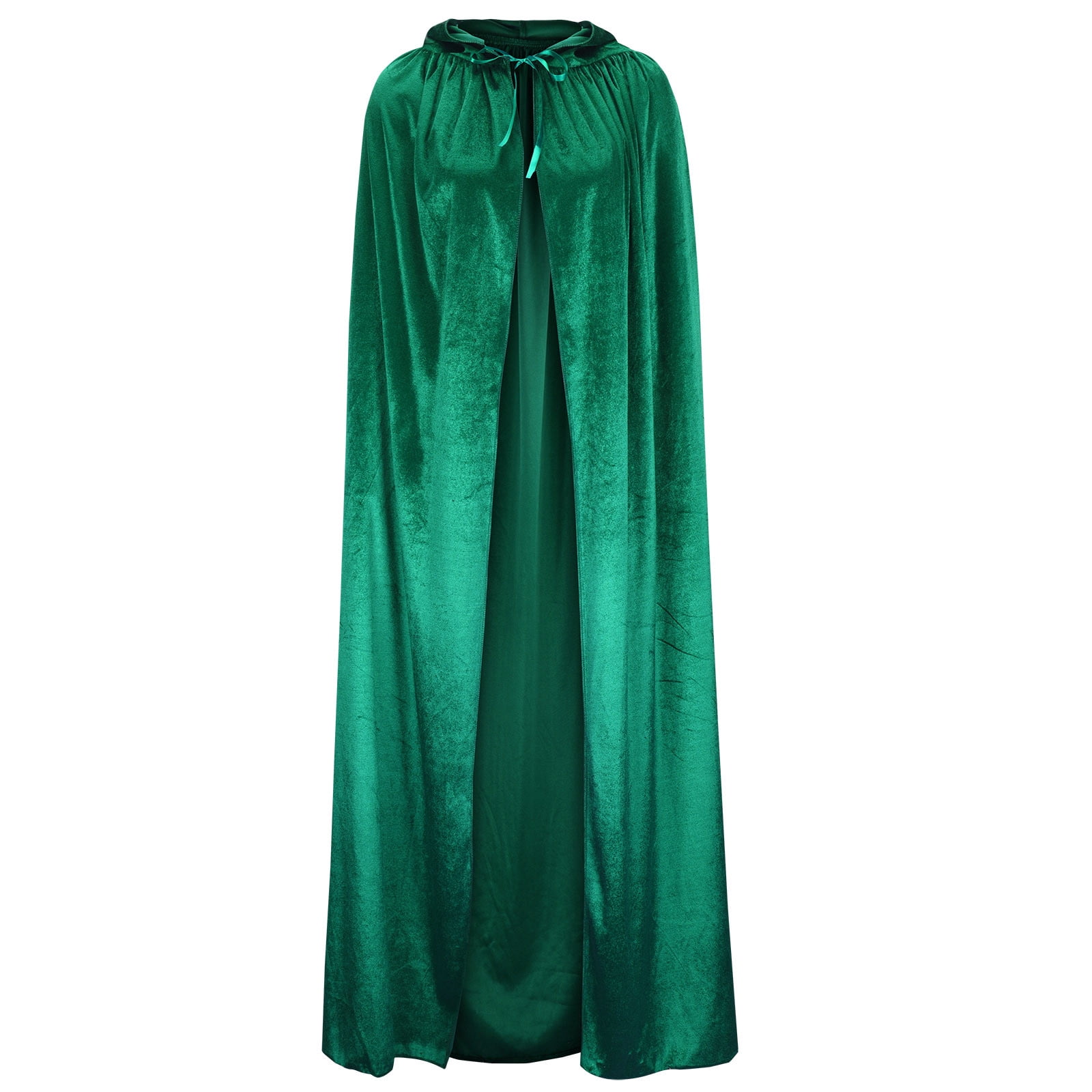 Odeerbi Cloak With Hood Women Festival Casual Party Solid Retro Gothic ...