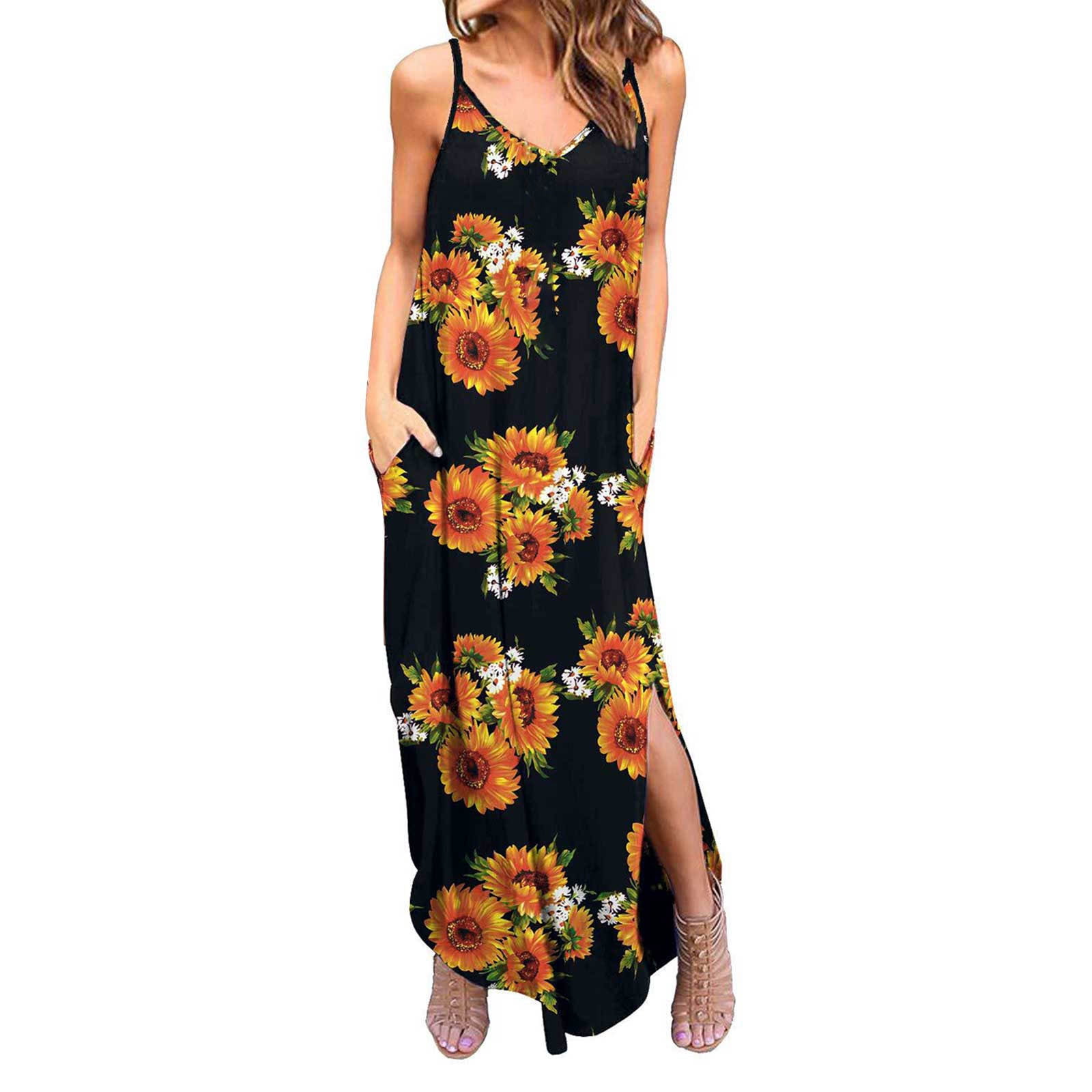 Odeerbi Dresses For Women 2023 Maxi Dress Slip Dress Trendy Casual Off