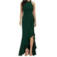 Odeerbi Dresses For Women 2024 Trendy Autumn Causal Solid Color Round