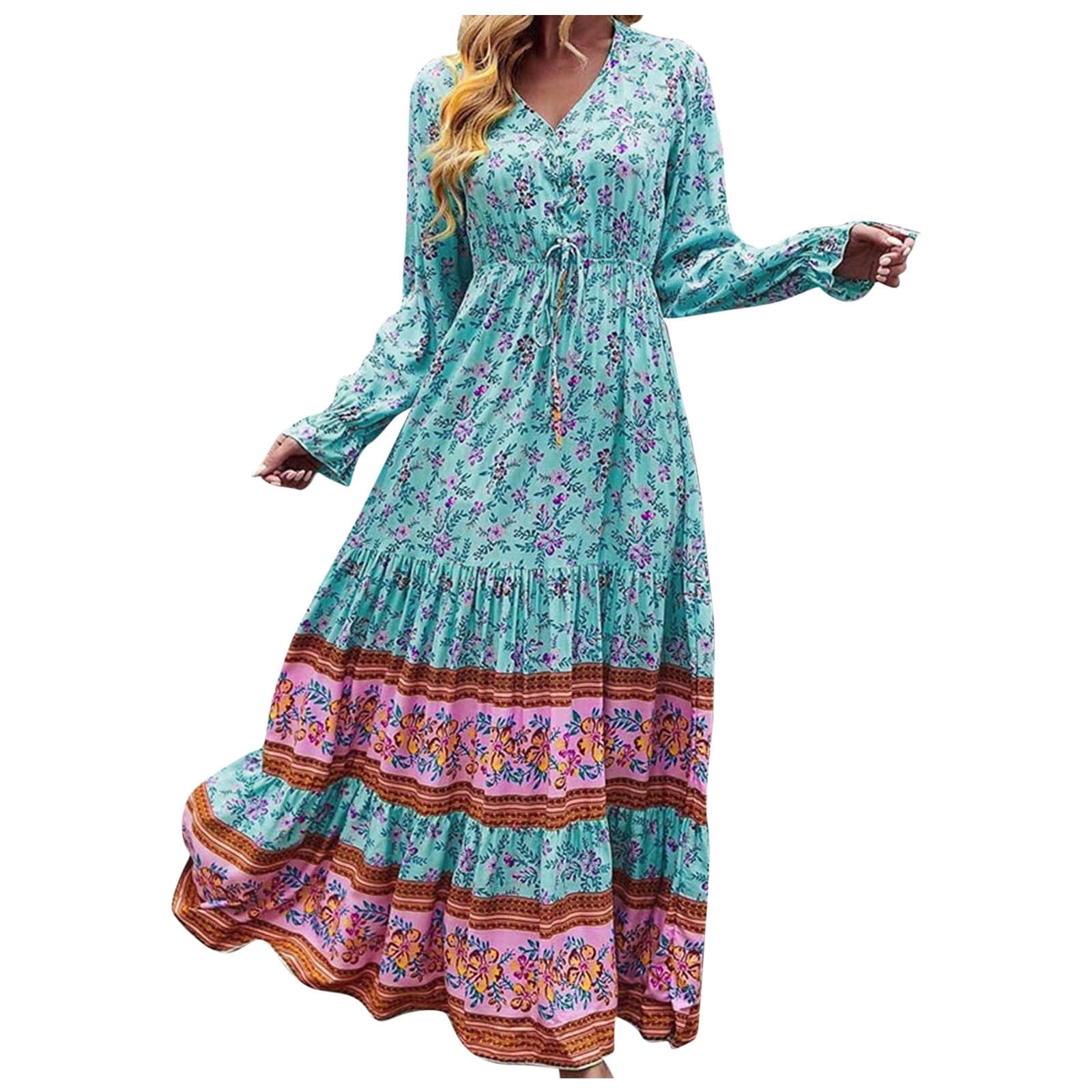 Odeerbi Dresses for Women 2025 Casual Maxi Dresses Fashion Comfortable ...