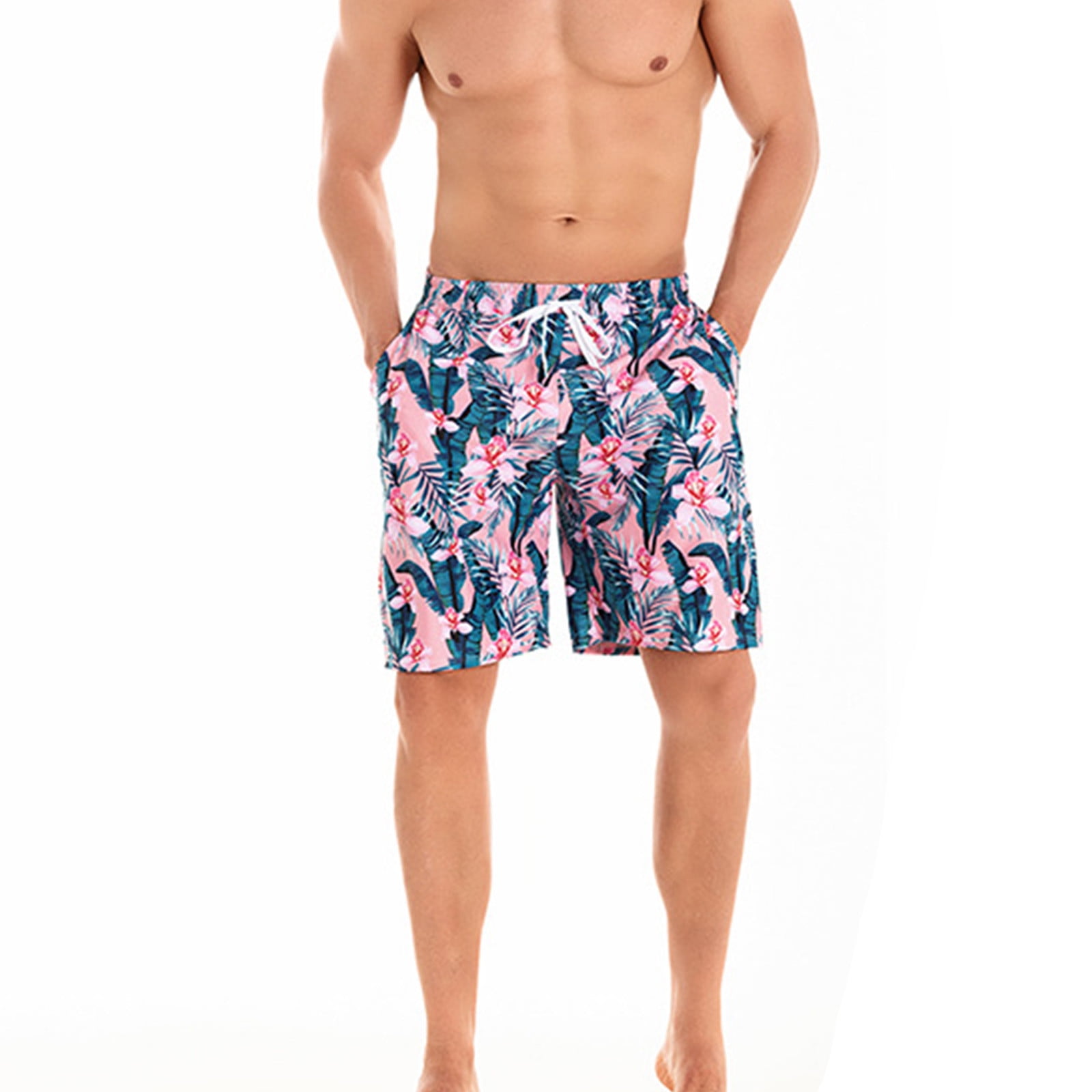 Odeerbi Family Matching Swimsuits Mens Swim Trunks Quick Dry Board ...