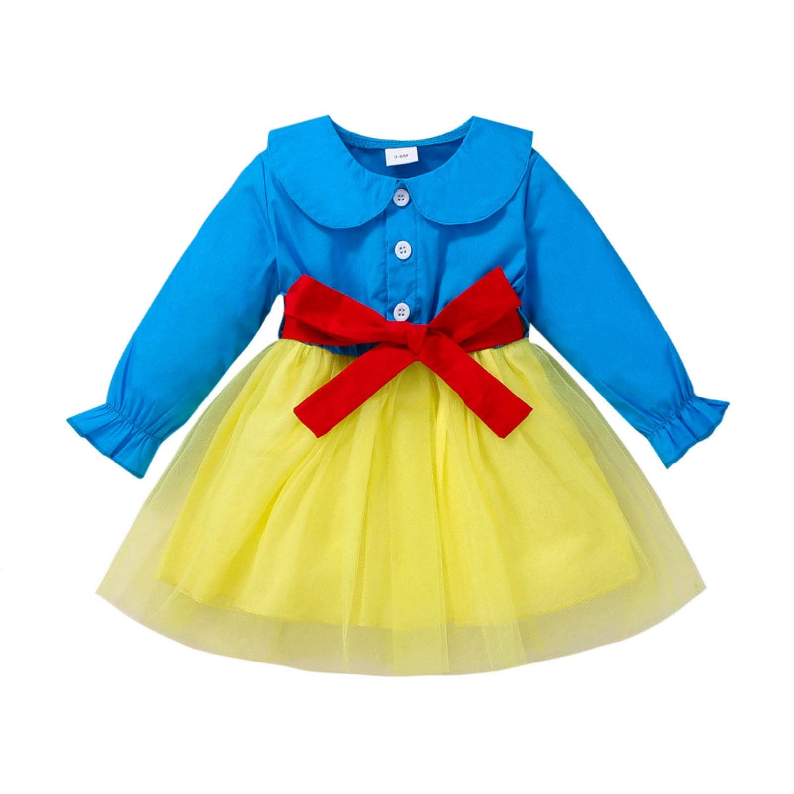 Odeerbi Girls Dress Baby Girls Clothes Infant Toddler 2025 Long Sleeve ...