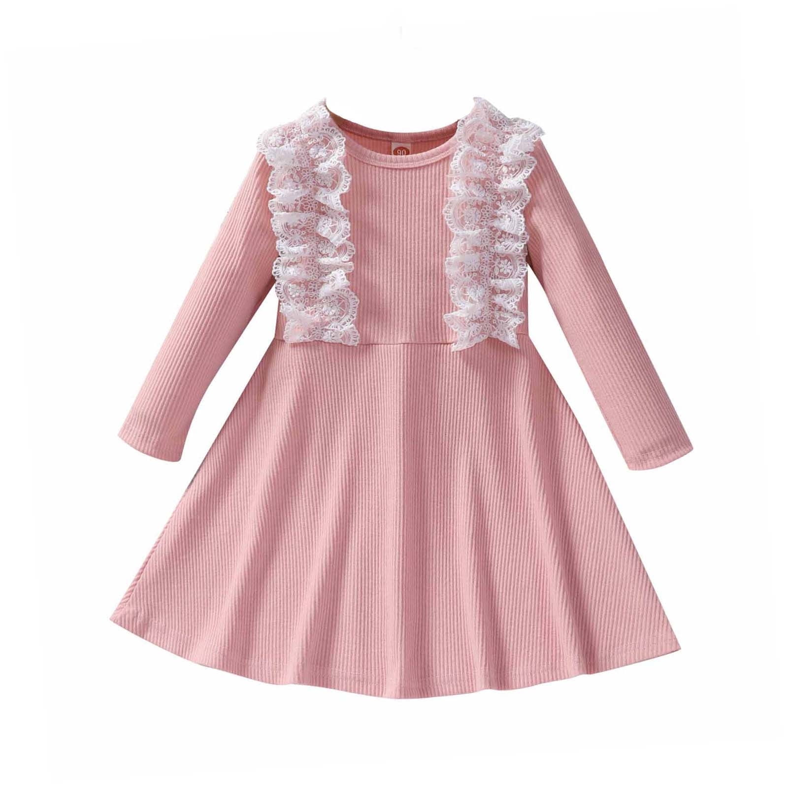 Odeerbi Girls Dresses Baby Girl Clothes Infant Toddler 2025 Long Sleeve ...