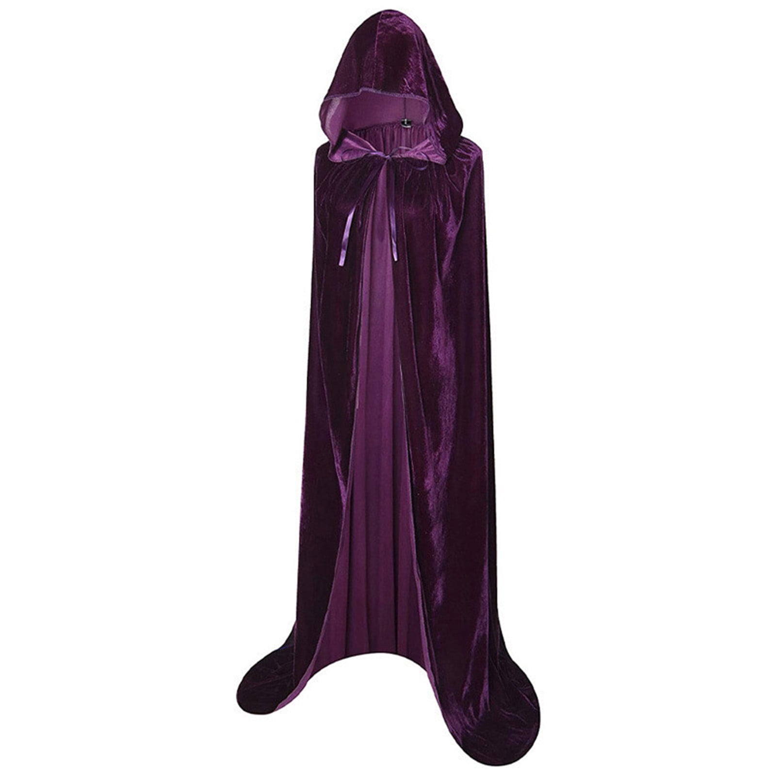 Odeerbi Halloween Long Hooded Death Cloak for Men Women Gothic Witch ...